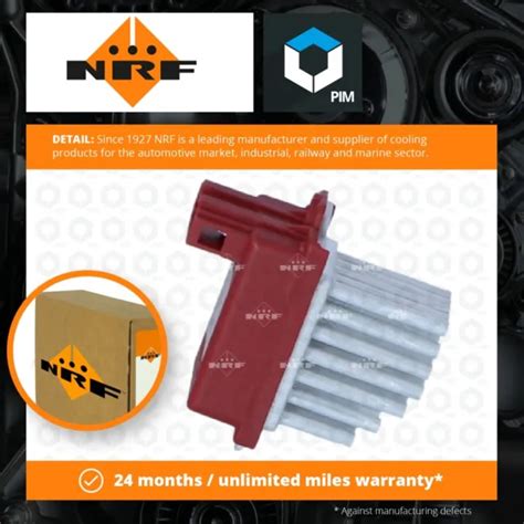 Heater Blower Resistor Fits Skoda Superb Mk1 01 To 08 Regulator Rheostat Nrf £35 67 Picclick Uk
