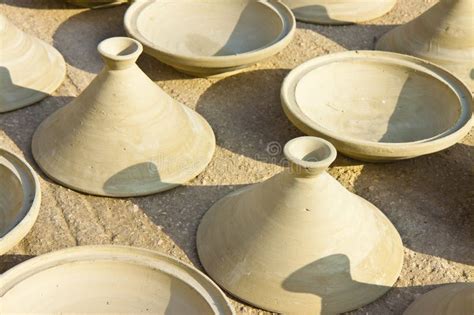 Working Phase Of The Traditional Moroccan Terracotta Plate The Tajine
