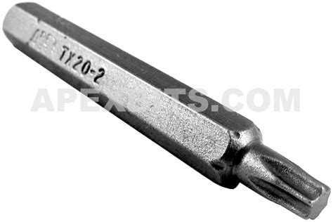 Apex 440 TX 20 2 T 20 Torx Insert Bits 1 4 Hex Drive