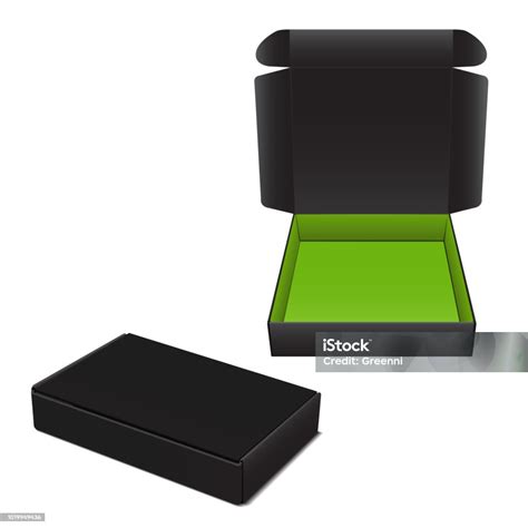 벡터의 세트 블랙 골 판지 상자 패키지 소프트웨어 전자 장치 및 다른 제품 3d 일러스트 벡터 0명에 대한 스톡 벡터 아트 및 기타 이미지 Istock
