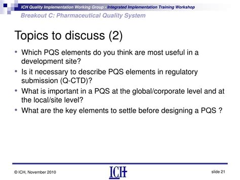 Ppt Breakout C Pharmaceutical Quality System Pqs Powerpoint Presentation Id