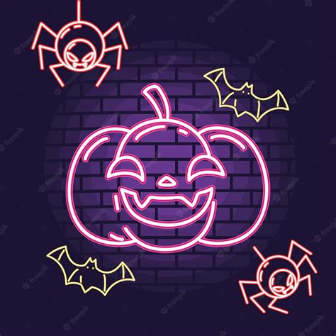 Neon Halloween Wallpapers Wallpapers Com