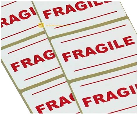 Fragile Packing Labels For Home Moving Shipping Sticky Box Labels UK