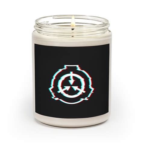 Thaumiel Scp Scented Candles Scp Foundation Logo Emblem Glitch Effect