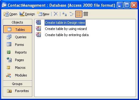 Access Identifying The Basic Parts Of The Access Window