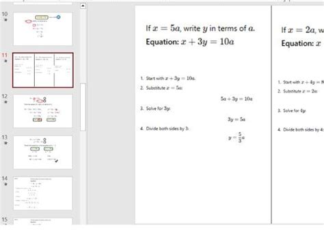 Solve A Pair Of Simultaneous Equations Involving A Third Unknown