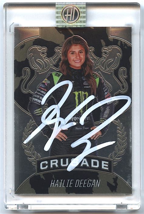 Hailie Deegan Signed 2021 Panini Chronicles Crusade 15 Deegan COA