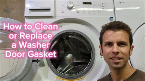 How To Clean Or Replace An Lg Washing Machine Door Gasket Seal Youtube