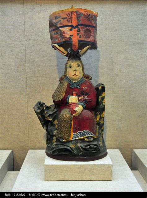 清代纸扎彩绘兔儿爷高清图片下载红动中国