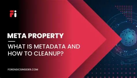 What Is Metadata Cleanup Guide To Safeguarding Your Privacy