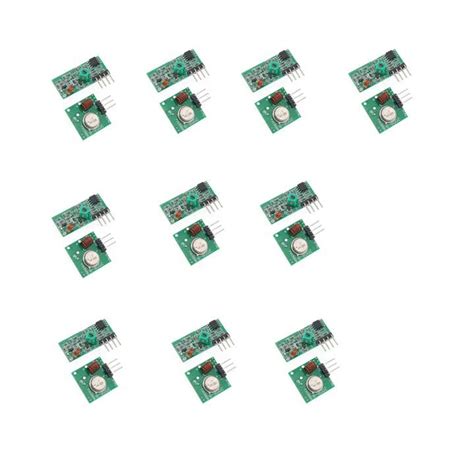 10 Pair Rf Wireless Receiver Module And Transmitter Module Board Super Regeneration 433mhz Dc5v