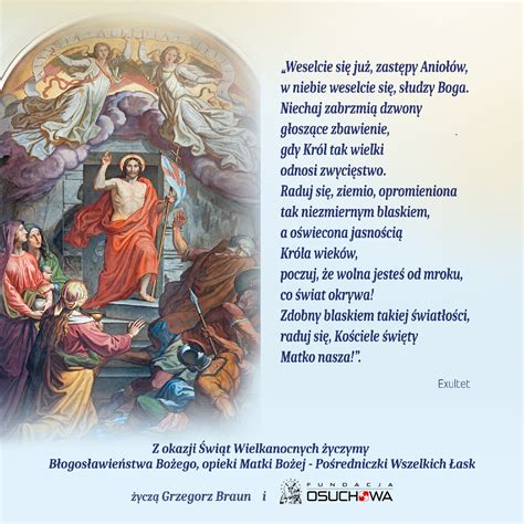 Życzenia Z Okazji Świąt Wielkanocnych Fundacja Osuchowa