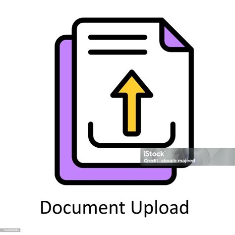 ドキュメント アップロード ベクター 塗りつぶされたアウトライン デザイン イラスト白い背景の記号eps10ファイル Guiのベクター