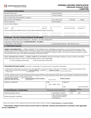 Fill IoCRIMINAL RECORD VERIFICATION Ined CRIMINAL RECORD VERIFICATION
