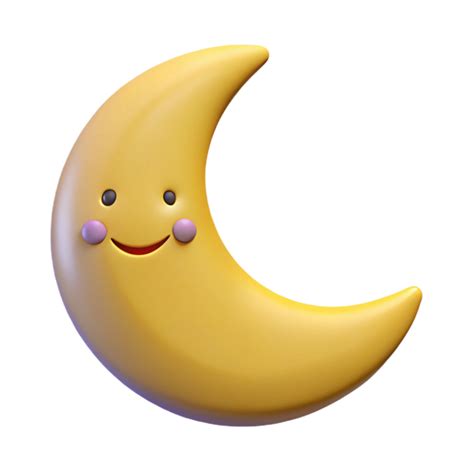 Exquisite Intense Baroque Smiling Crescent Moon With Pointed Tips Clean Lines Flat Color
