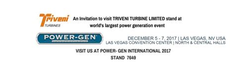 Triveni Turbine Limited on LinkedIn: Triveni is exhibiting at the world ...