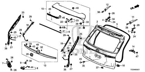 Honda Passport Lock And Closer Assy Tailgate Body Power 74800 Tha