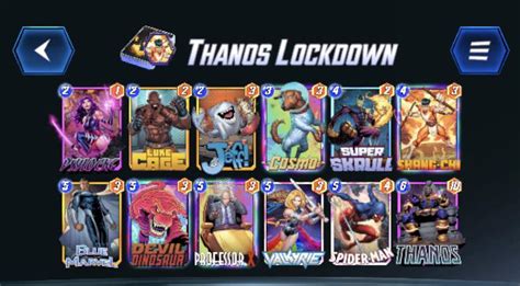 Finally got to Infinite with this Thanos deck : r/MarvelSnapDecks