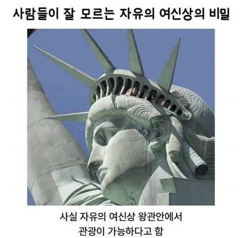 사람들이 잘 모르는 자유의여신상의 비밀 유머움짤이슈 에펨코리아