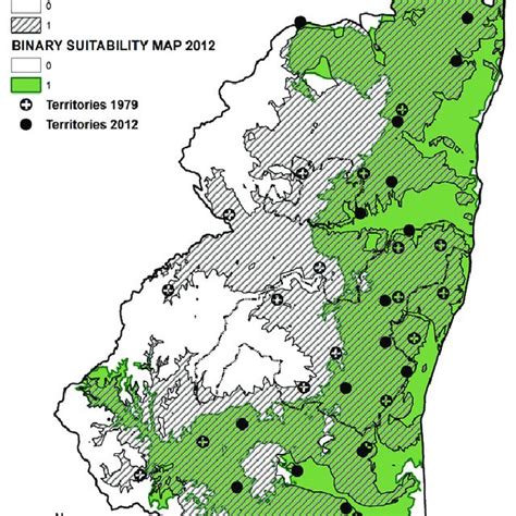 Binary Habitat Suitability Map Demonstrating Lesser Spotted Eagle