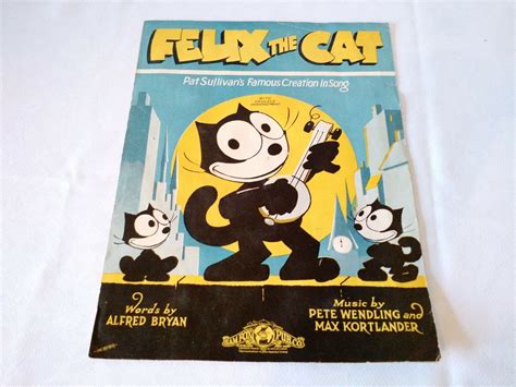 Купить Кот феликс Felix The Cat Sheet Music 1928 Sam Fox Pub в