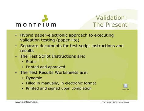 Executing Validation Of Gxp Systems Electronically Using Sharepoint Ppt