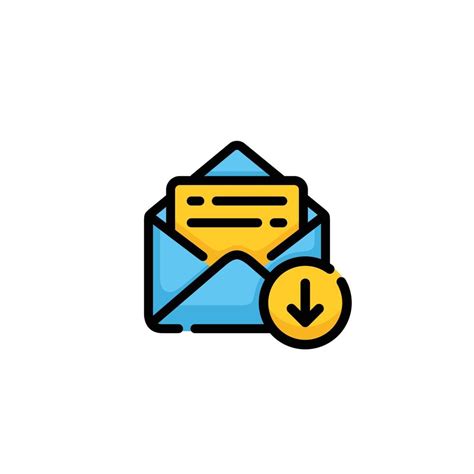 Received Email Icon Received Message Icon 13312698 Vector Art At Vecteezy