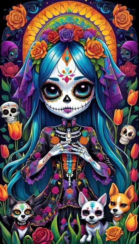 Pin By Ssil Esparza On Calaveras Sugar Skull Artwork Sugar Skull