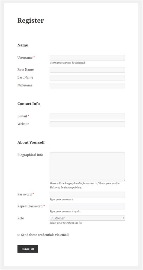 select user role field