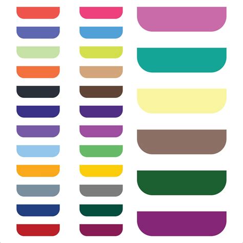 Half Rectangle Tabs Clipart Set 32499810 Vector Art At Vecteezy