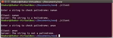 Tcp Client Server Program To Check If A Given String Is Palindrome