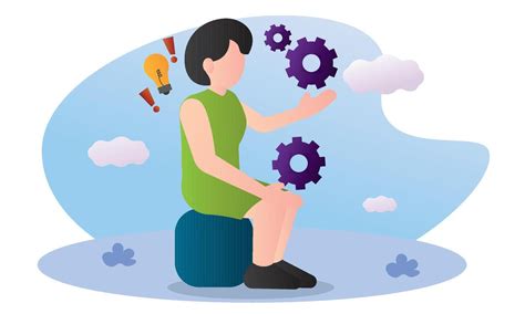 woman generating ideas 65666921 vector art at vecteezy