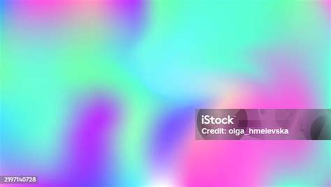 홀로그램 그라데이션 바이올렛 샤이니 텍스처 모던 플루이드 추상 질감 팝 벡터 홀로그램 배경입니다 밝은 메쉬 네온 스펙트럼 브로셔 파란색 홀로그램 그라디언트 0명에 대한 스톡