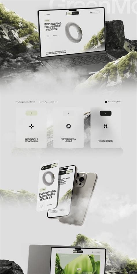 Green Motive Website Design Uiux（绿色动态网站设计） In 2025 Website Header