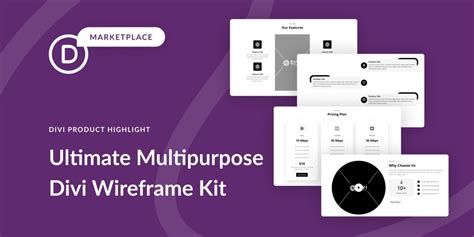 ultimate divi wireframe kit the ultimate tool for multi purpose design