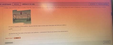 Solved 4 [ 16 25 Points] Details Larcalc11 10 1 062 Y X