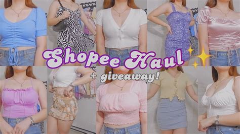 Shopee Try On Haul 2020 Giveaway Philippines Youtube