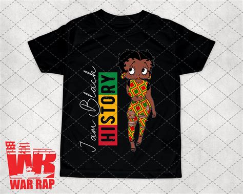 Betty Boop Black History Png File Etsy