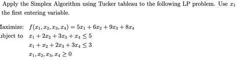 Answered Apply The Simplex Algorithm Using Bartleby