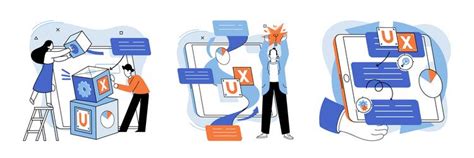 Ux Design Metaphor User Interface Royalty Free Vector Image