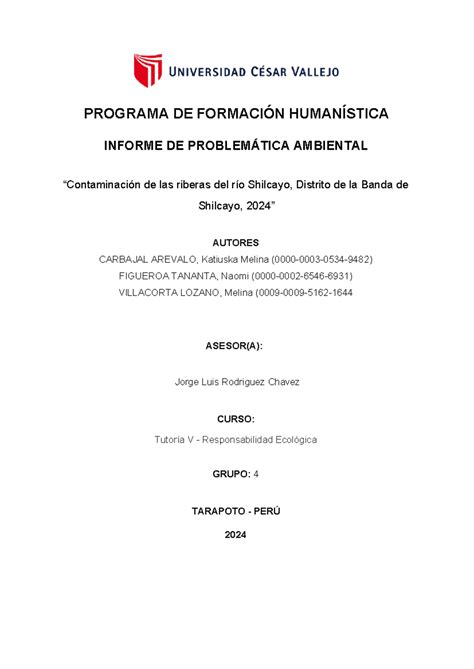 Grupo 1 Tutoria V Terminado PROGRAMA DE FORMACIÓN HUMANÍSTICA