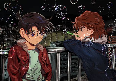 Edogawa Conan And Haibara Ai Meitantei Conan Drawn By Segami Danbooru