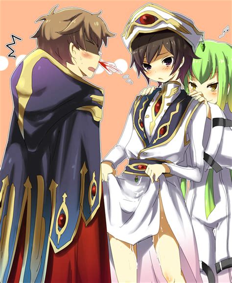 Cc Lelouch Vi Britannia And Kururugi Suzaku Code Geass Drawn By