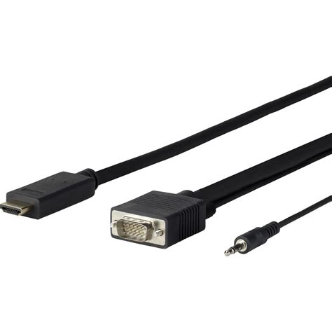 Комплект адаптери PRO HDMI TO VGA AUDIO Vivolink Черен eMAG bg