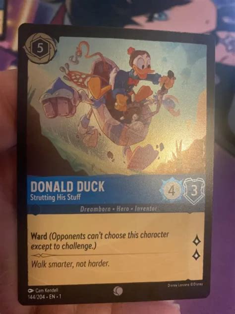 DISNEY LORCANA THE First Chapter Donald Duck Strutting 144 204 Cold