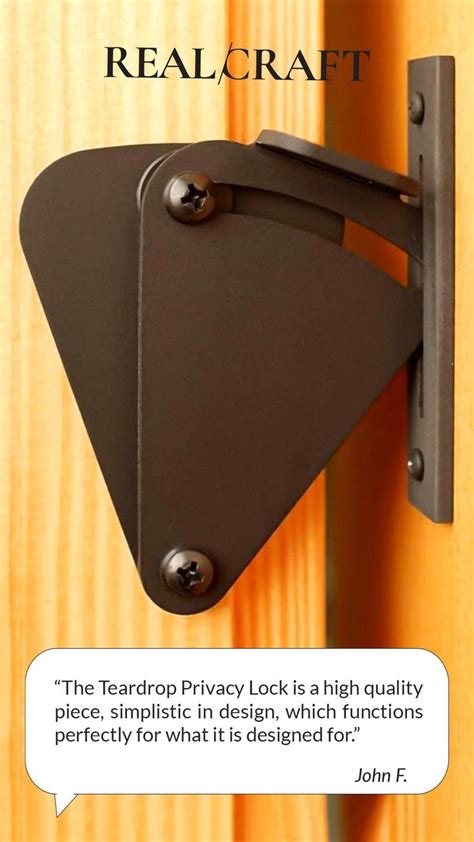 The Teardrop Lock Privacy Sliding Door Latch Lock