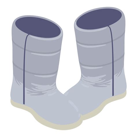 Winter Boots Icon Isometric Style 15386448 Vector Art At Vecteezy