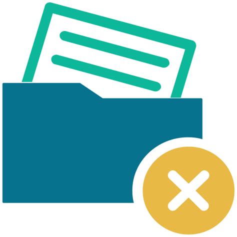 Delete File Creative Stall Premium Flat Icon