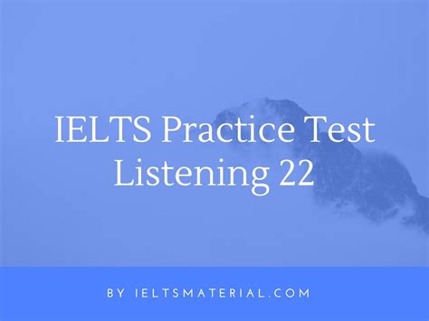 Youtube Ielts Listening Practice Test