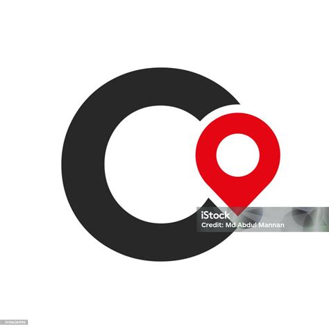 Lettre O Emplacement Logo Design Signe Concept Dicône Demplacement Avec